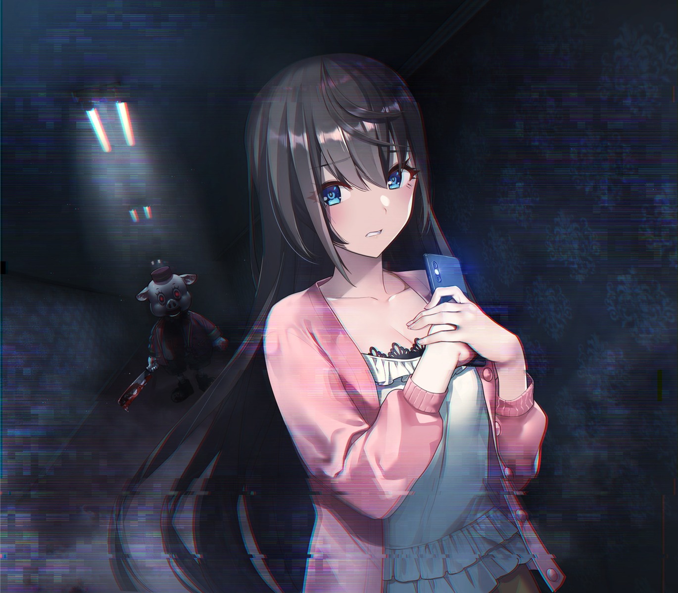 qureate haishin ikoma mio blood cleavage sweater tagme | #893881 | yande.re